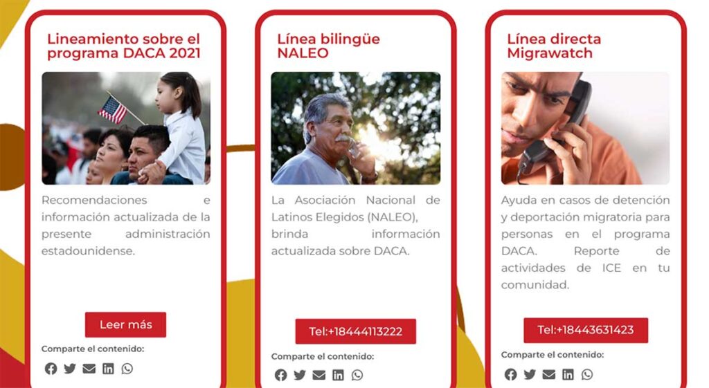 Accede al apartado Asesoría sobre DACA de la plataforma AccesoLatino ...